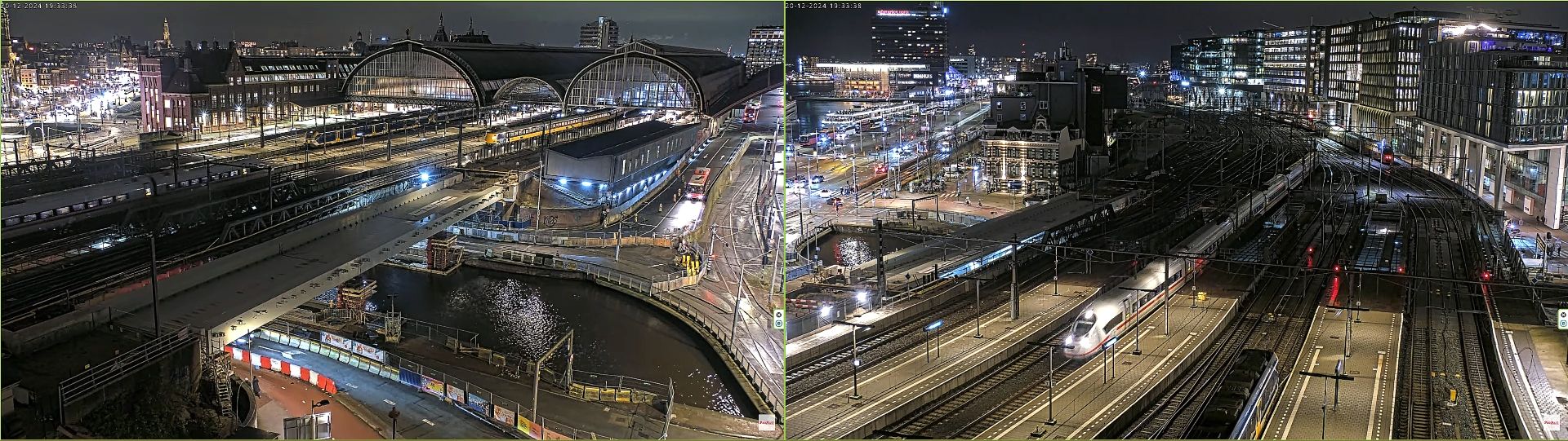 webcam Amsterdam Centraal (Netherlands) : replacement 5 bridges .. | Trainz