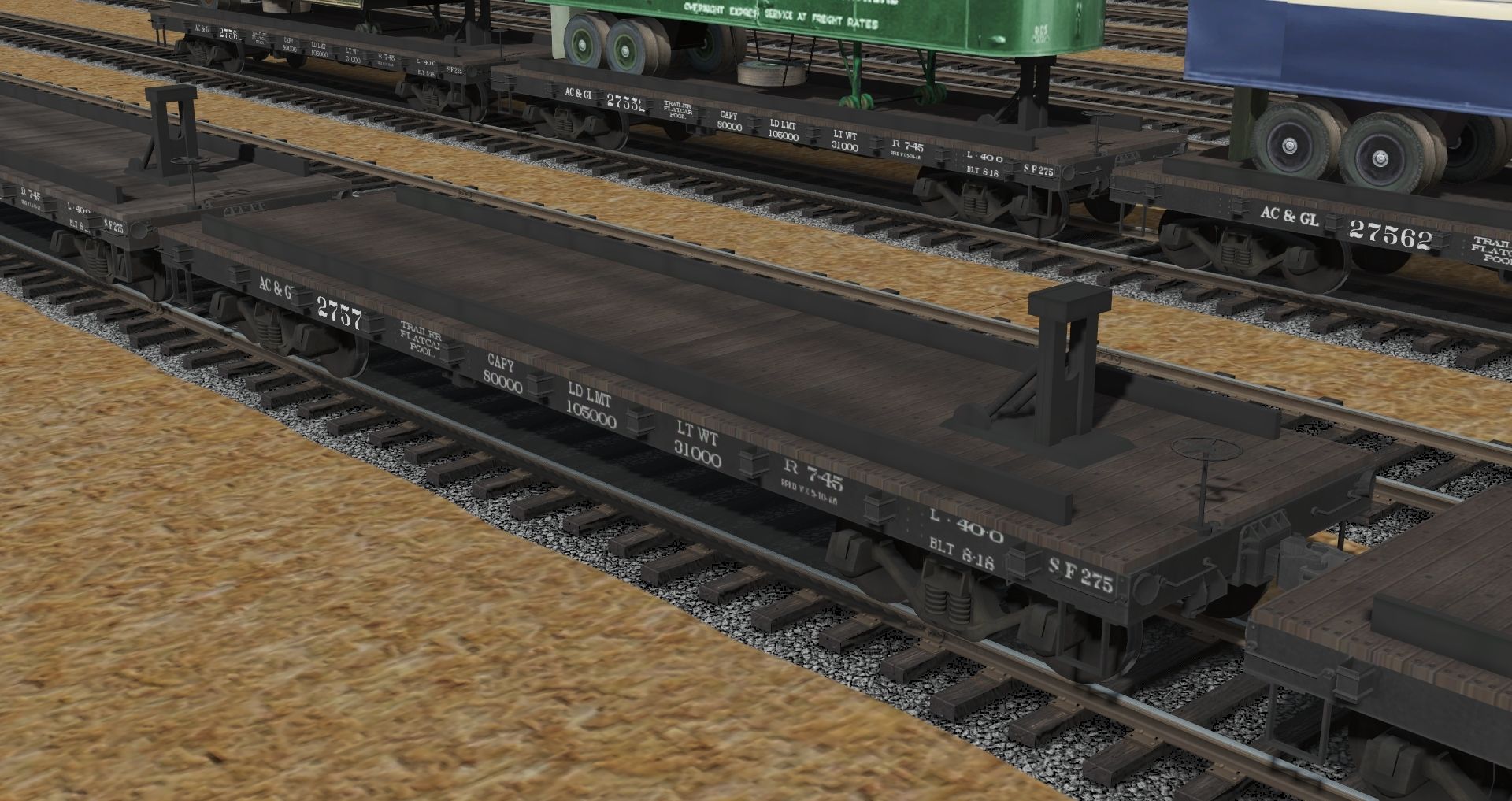 Help with Ben Neal flatcar kitbash? | Trainz